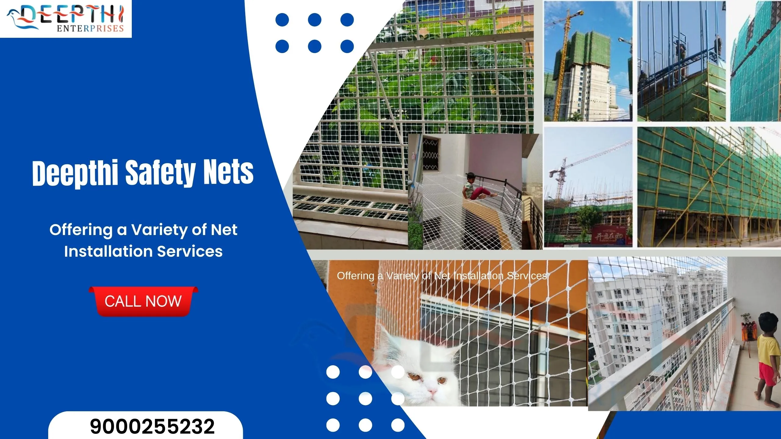 Deepthi Safety Nets Works | Best Netting Service Provider | 9000255232